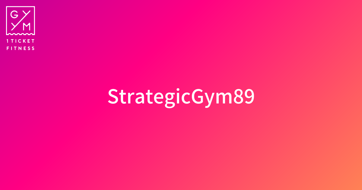 StrategicGym89 / 東京都港区 / 赤坂見附駅 | GYYM (都度利用サービス)